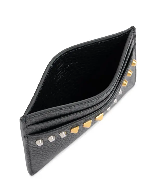 Valentino Garavani Rockstud Leather Card Case