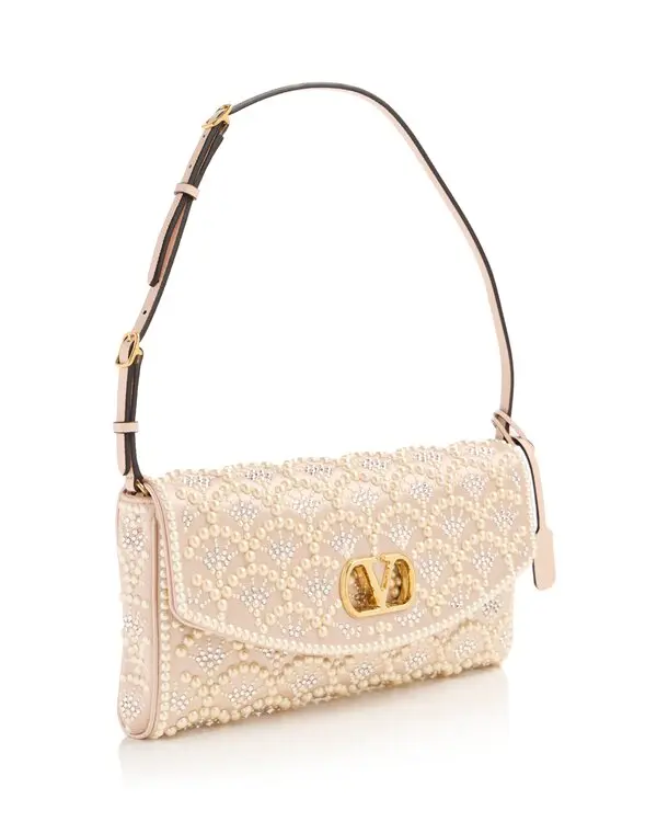 Valentino Garavani Devain Vlogo Embellished Shoulder Bag