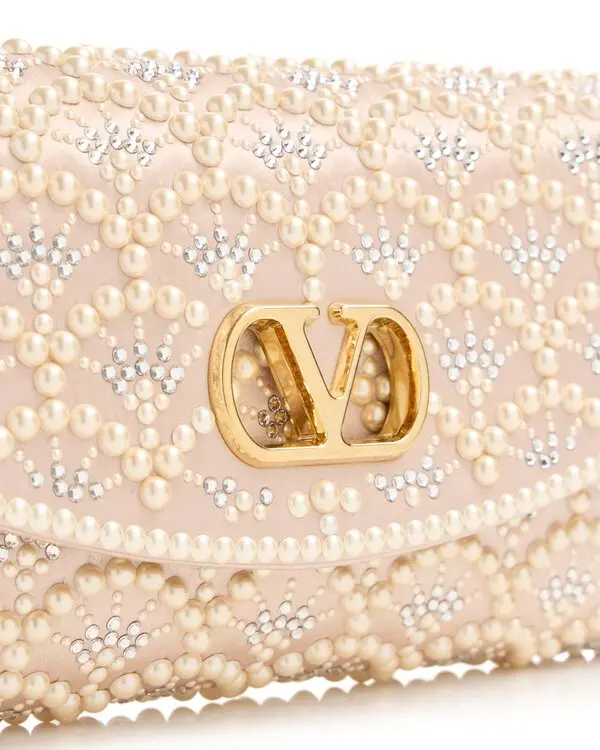 Valentino Garavani Devain Vlogo Embellished Shoulder Bag