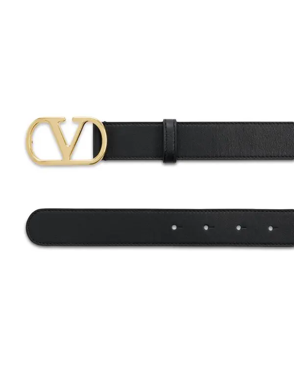 Valentino Garavani Vlogo Leather Belt
