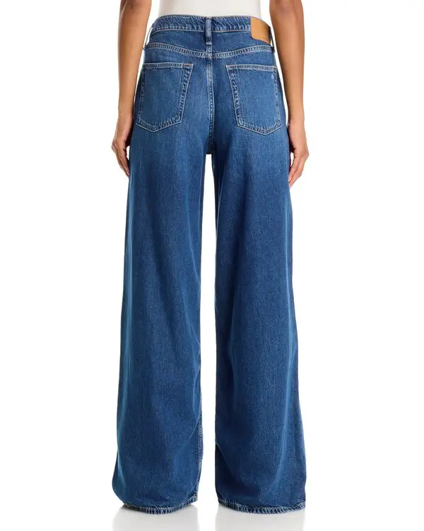 Rag & Bone Featherweight Sofie High Rise Full Length Wide Leg Jeans