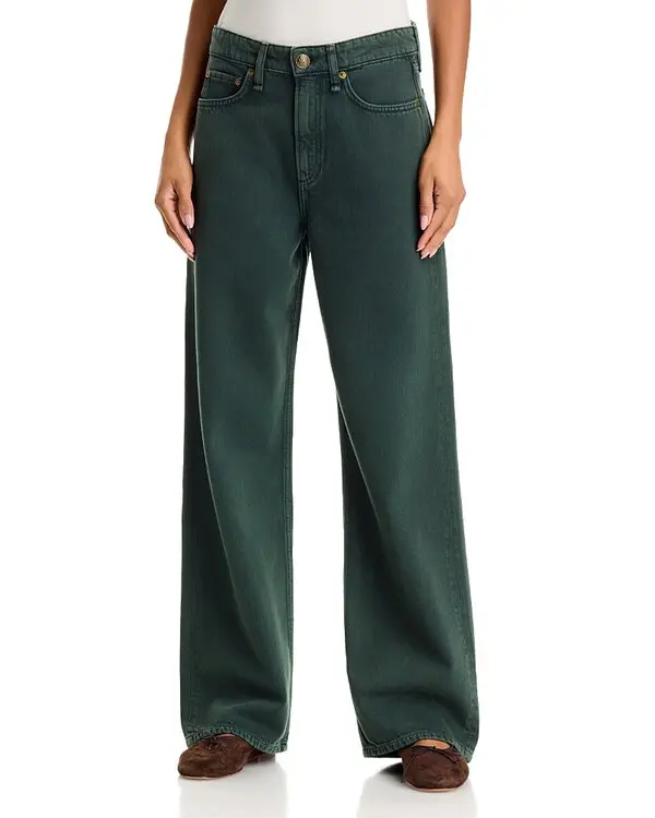 Rag & Bone High Rise Wide Leg Jeans