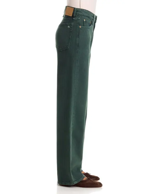 Rag & Bone High Rise Wide Leg Jeans