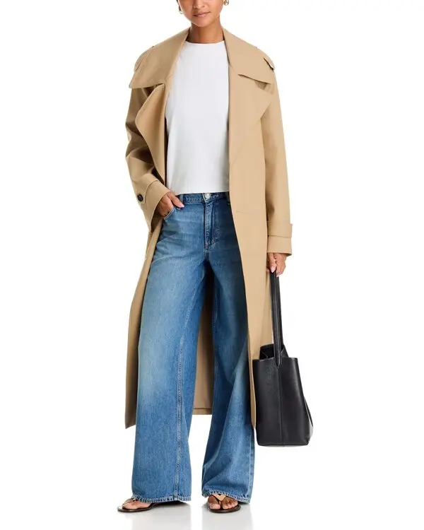 Rag & Bone Flexi Andi High Rise Full Length Wide Leg Jeans