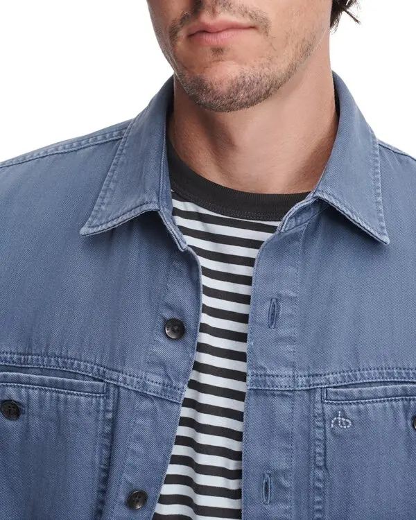 Rag & Bone Overdyed Denim Workwear Overshirt