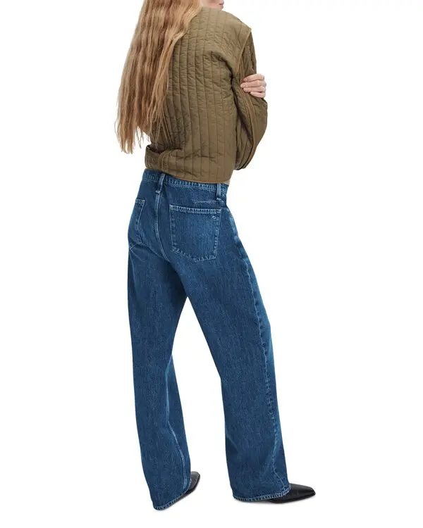 Rag & Bone Phoebe Cotton Drawstring Wide Leg Jeans - Floyd