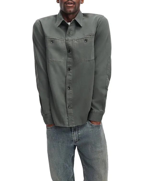Rag & Bone Overdyed Denim Workwear Overshirt