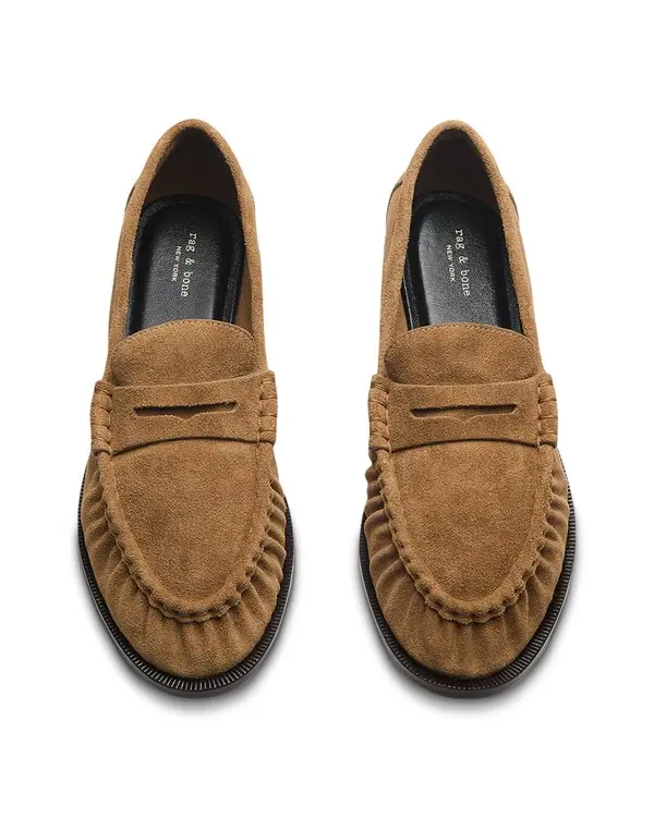 Rag & Bone Lexi Suede Moc Toe Loafers