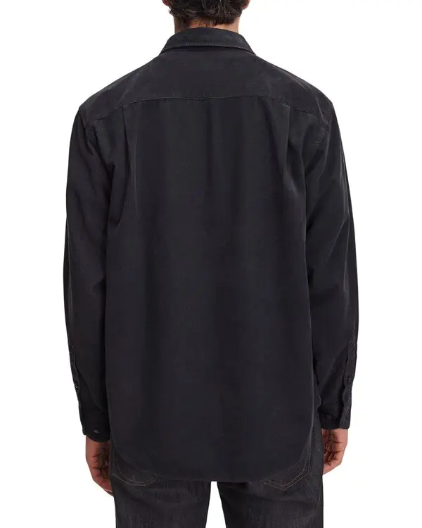 Rag & Bone Relaxed Corduroy Cotton Pocket Shirt - Black