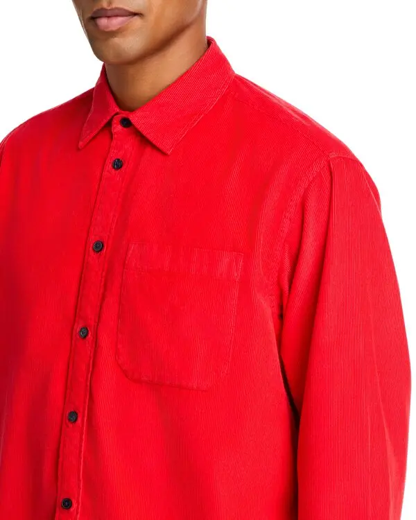 Rag & Bone Relaxed Corduroy Cotton Pocket Shirt