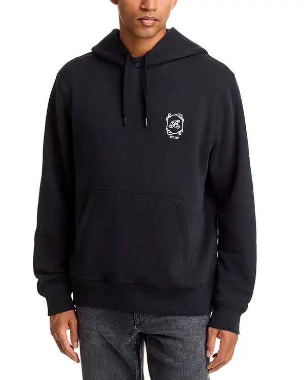 Rag & Bone X Bloom Cotton Blend Logo Drawstring Hoodie