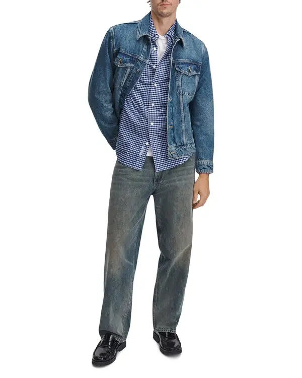 Rag & Bone Classic Fit Plaid Oxford Shirt