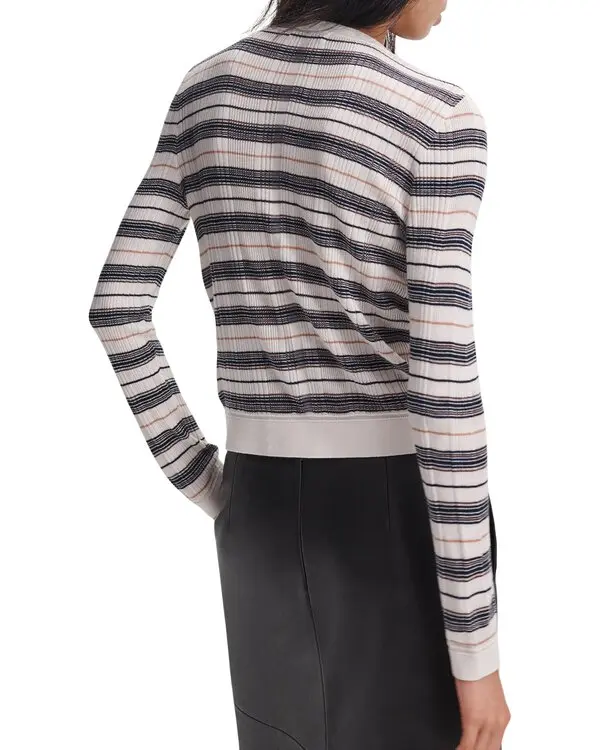 Rag & Bone Teresa Striped Rib Knit Cardigan