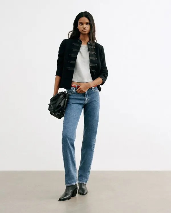 Rag & Bone Sutton Mid Rise Slim Straight Cigarette Jeans