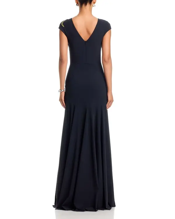Chiara Boni La Petite Robe Isolda Rc Long Cap Sleeve Gown