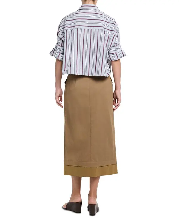 TWP A Trip To The Met Cotton Midi Skirt