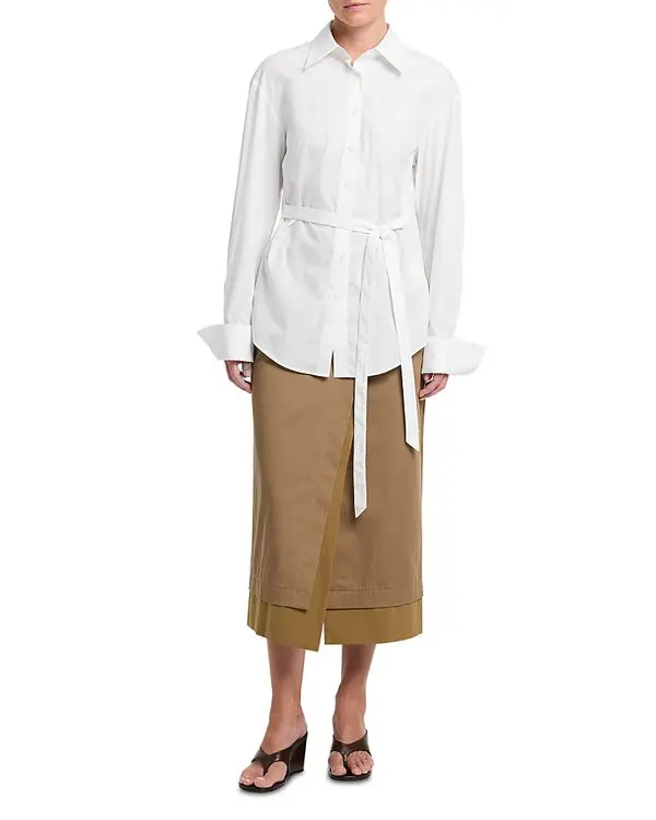 TWP The Night We Met Cotton Belted Shirt