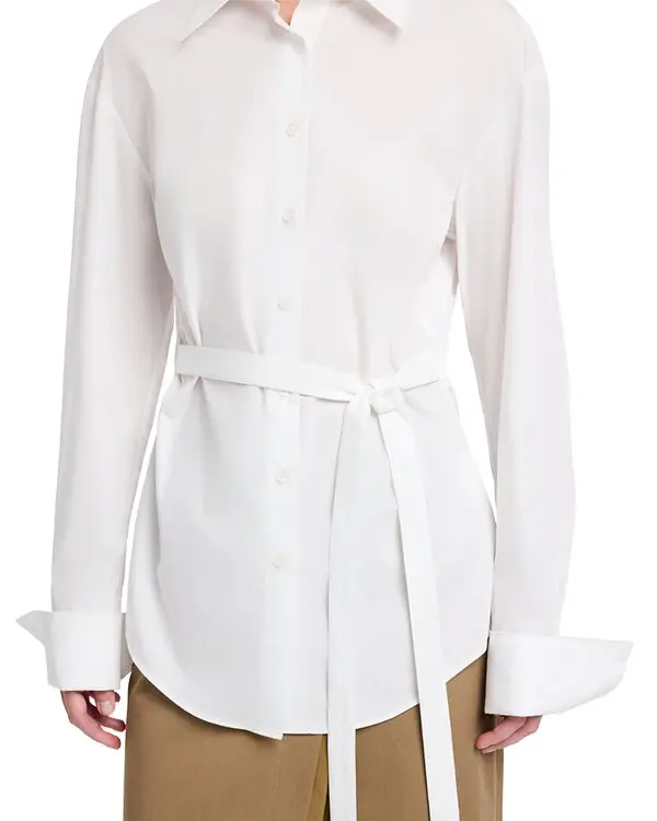 TWP The Night We Met Cotton Belted Shirt