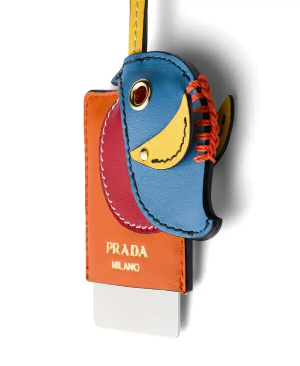 Prada Leather Mirror Case Pendant