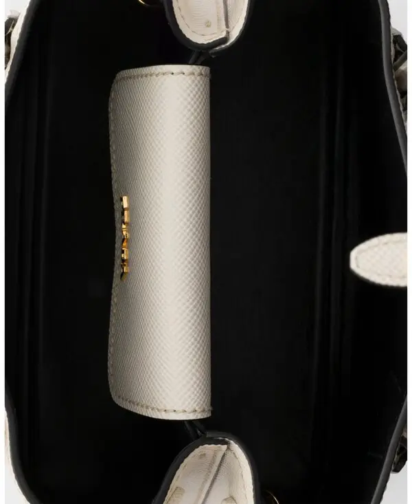 Prada Double Small Saffiano Leather Bag - Neutral