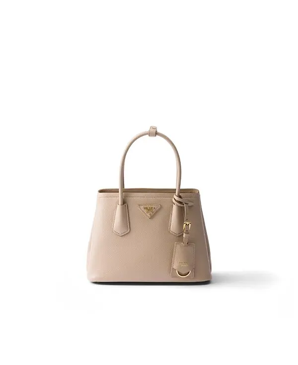 Prada Double Saffiano Leather Bag - Powder
