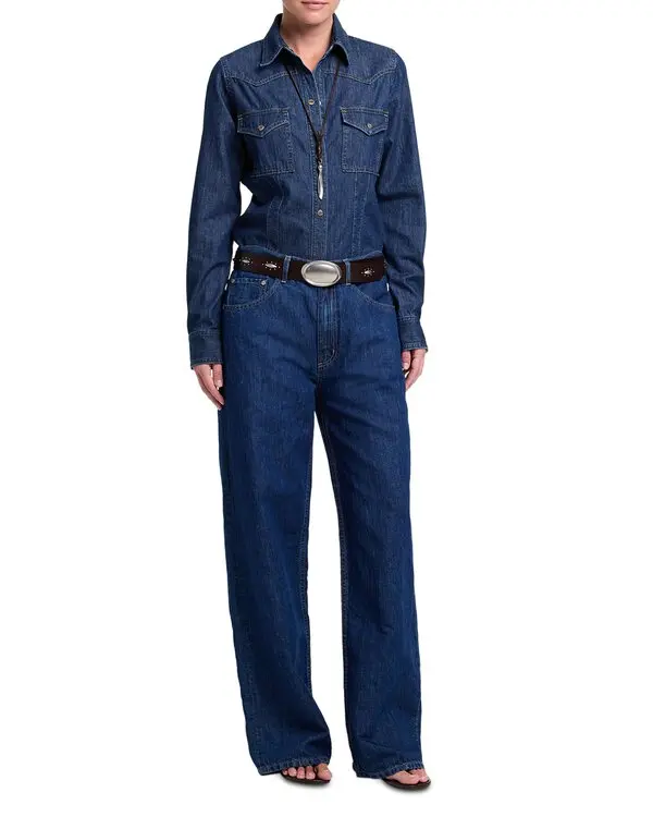 TWP Mustang Sally Cotton Denim Shirt