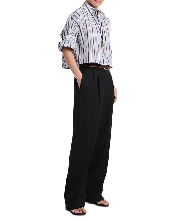 TWP Ivy Wool-blend Pleat Front Pants