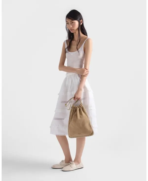 Prada Wish Suede Pouch