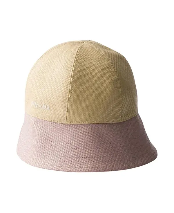 Prada Canvas Bucket Hat - Neutral