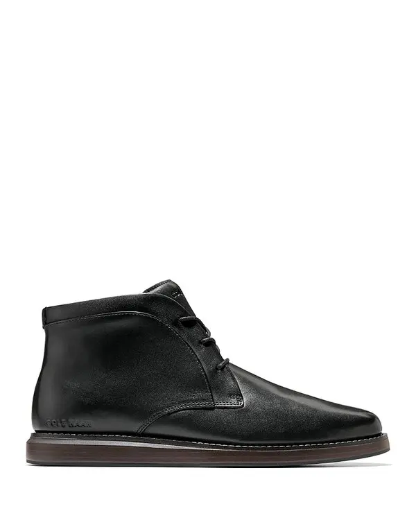 Cole Haan Grand Neoclassic Flexcraft Leather Chukka Boots - Black Dark