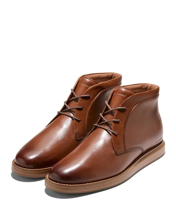 Cole Haan Grand Neoclassic Flexcraft Leather Chukka Boots - British Tan