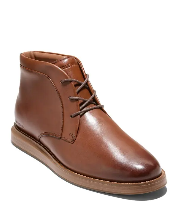 Cole Haan Grand Neoclassic Flexcraft Leather Chukka Boots - British Tan