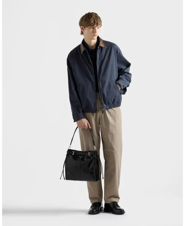 Prada Bonnie Leather Shoulder Bag - Black