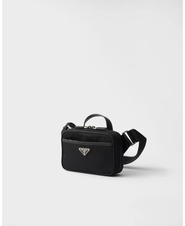 Prada Re-nylon And Saffiano Leather Shoulder Bag