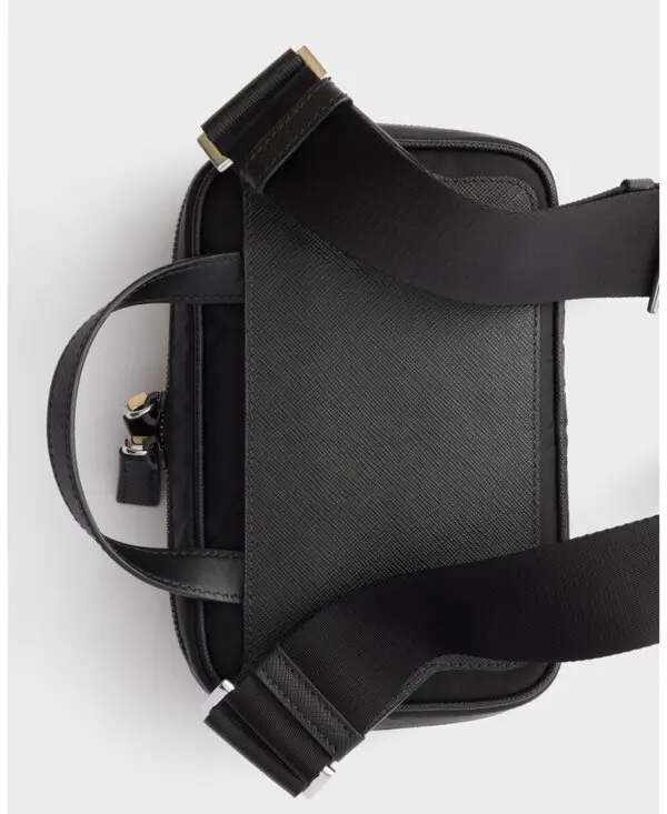 Prada Re-nylon And Saffiano Leather Shoulder Bag