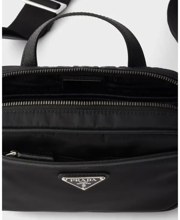 Prada Re-nylon And Saffiano Leather Shoulder Bag