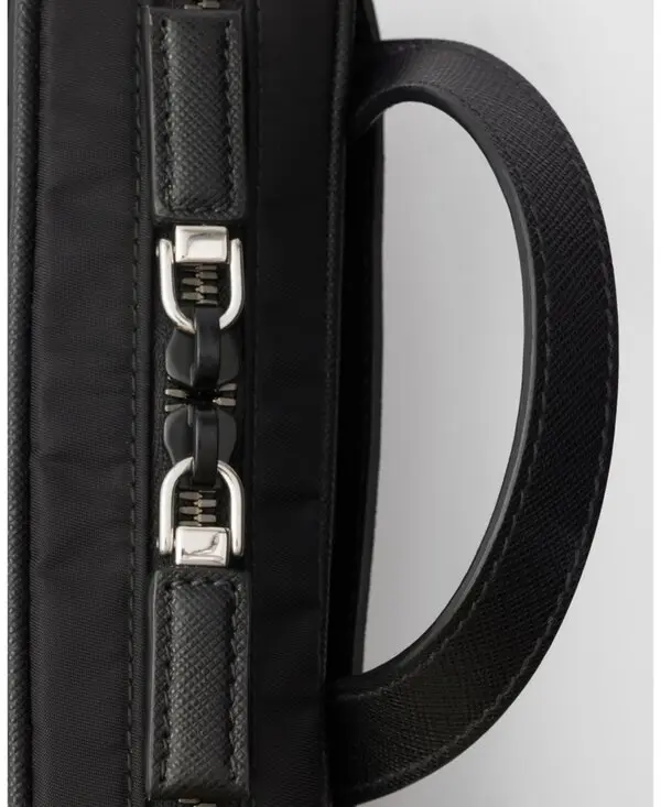 Prada Re-nylon And Saffiano Leather Shoulder Bag