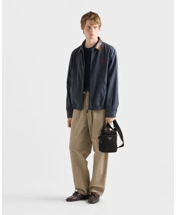 Prada Re-nylon And Saffiano Leather Shoulder Bag