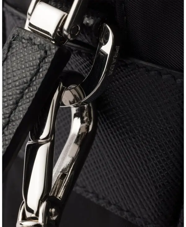 Prada Re-nylon And Saffiano Leather Shoulder Bag