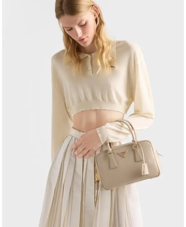 Prada Small Saffiano Leather Top Handle Bag