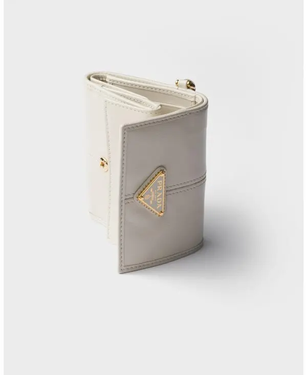 Prada Small Leather Wallet - White