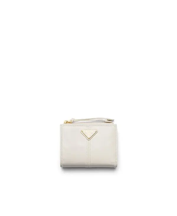 Prada Small Leather Wallet - White