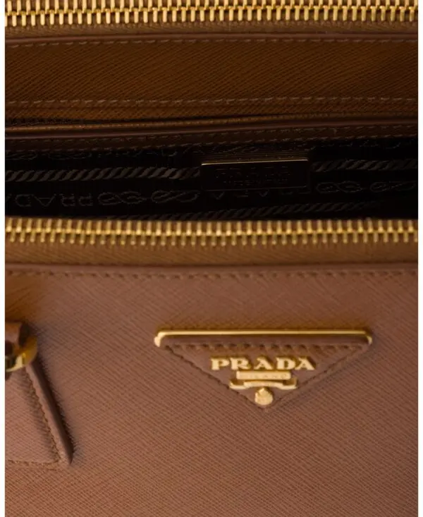 Prada Galleria Medium Saffiano Leather Bag - Brown