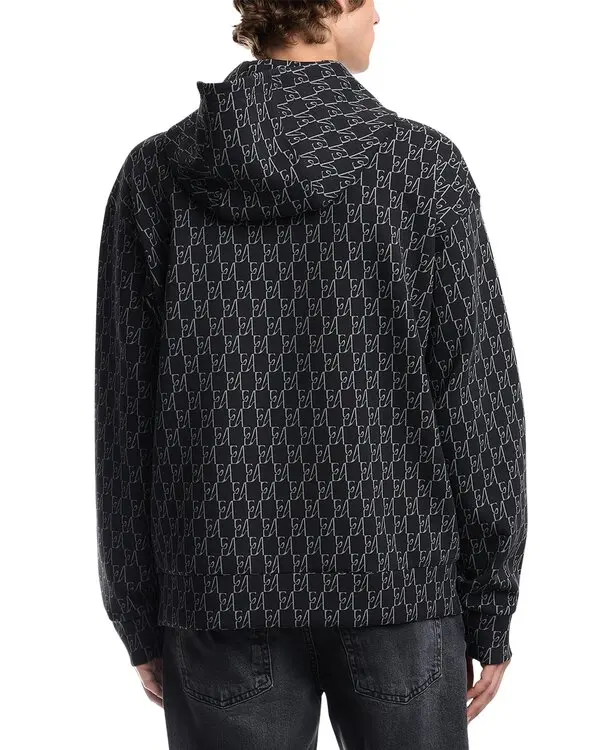 Emporio Armani Oversized Double Cotton Jersey Hoodie