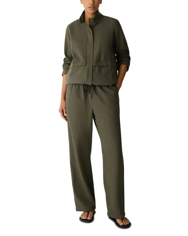 Eileen Fisher Cotton Linen Drawstring Pants