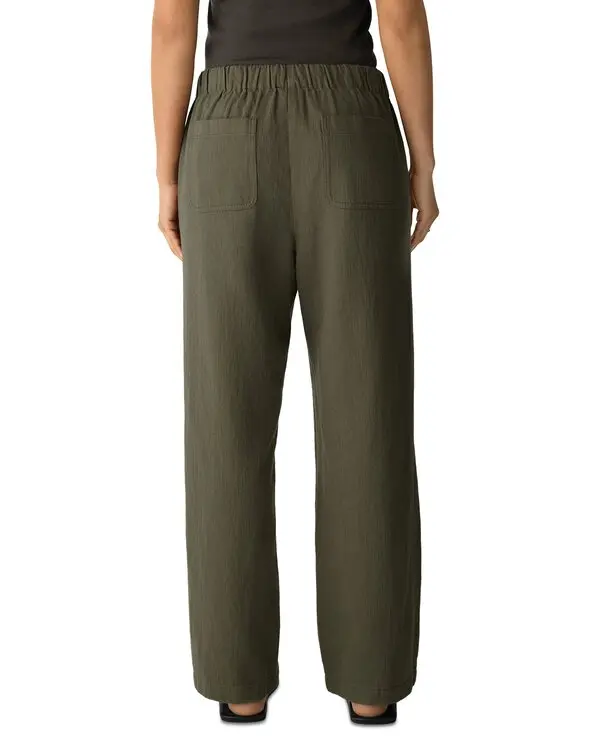 Eileen Fisher Cotton Linen Drawstring Pants