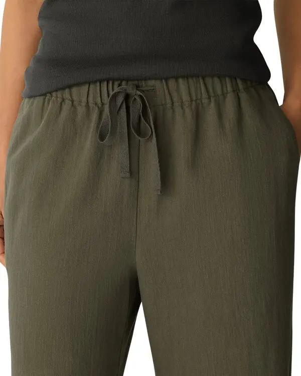 Eileen Fisher Cotton Linen Drawstring Pants
