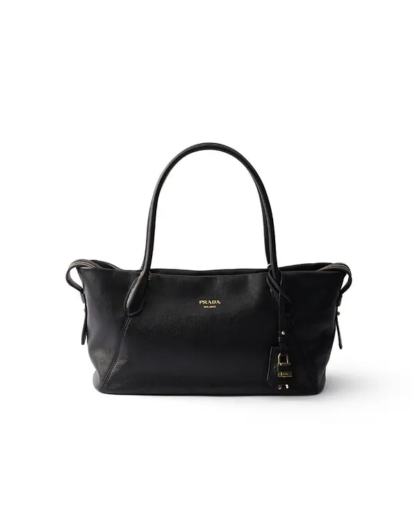 Prada Large Leather Tote Bag