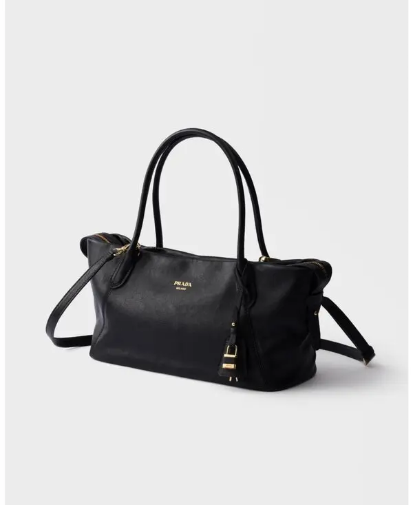Prada Large Leather Tote Bag