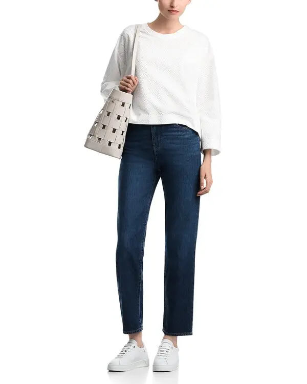 Emporio Armani Chevron Jacquard Sweater - Warm White